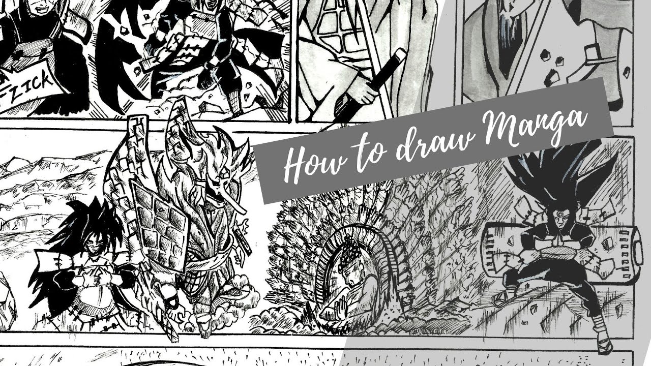 How to draw manga & Panel - YouTube