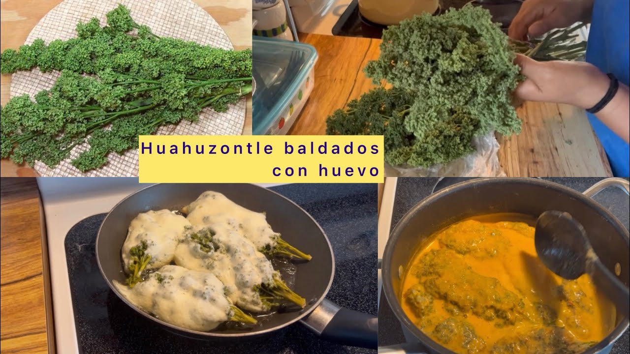 Huazontles en salsa de tomate con crema. - YouTube