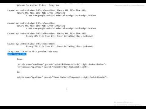 Error inflating class com google android material navigation NavigationView after migration to ...