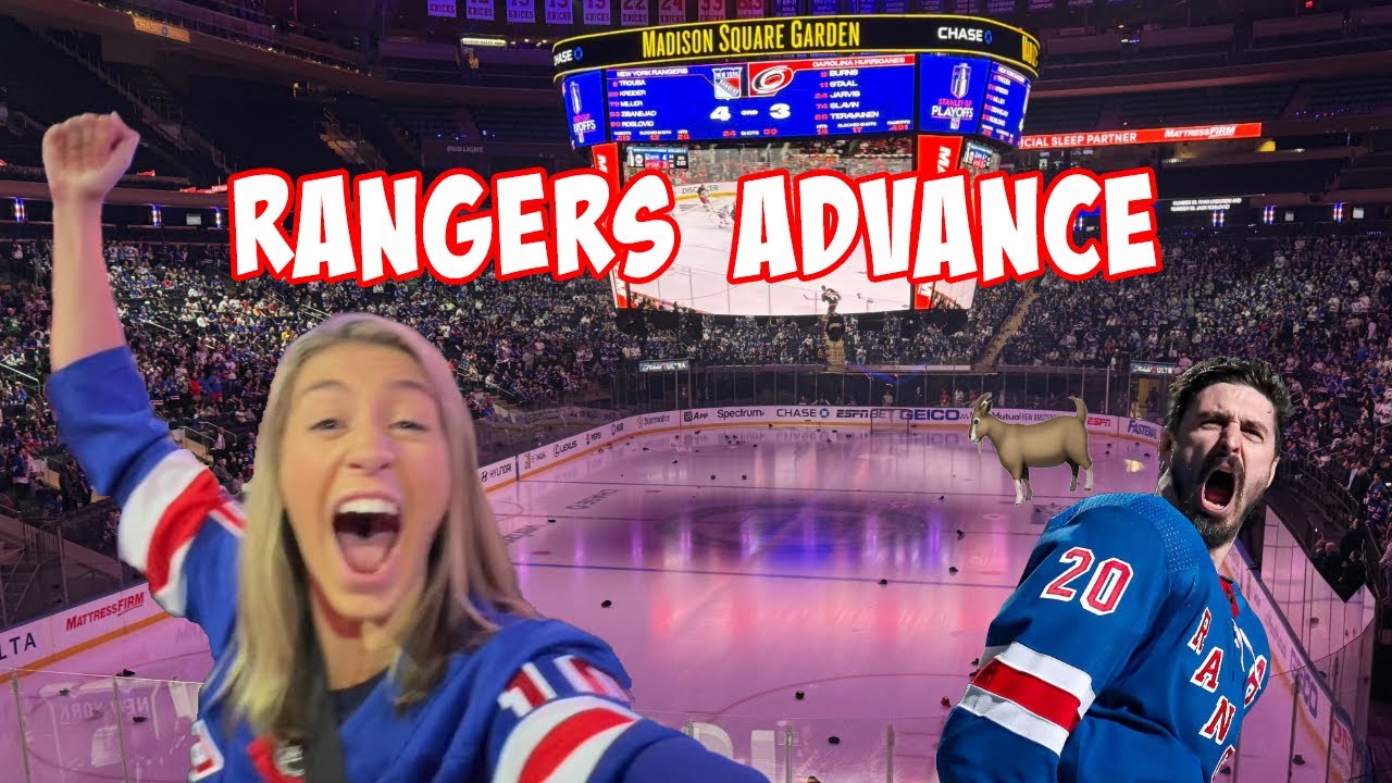 New York Rangers CRAZY Game 6 Win Viewing Party at The Garden! - YouTube