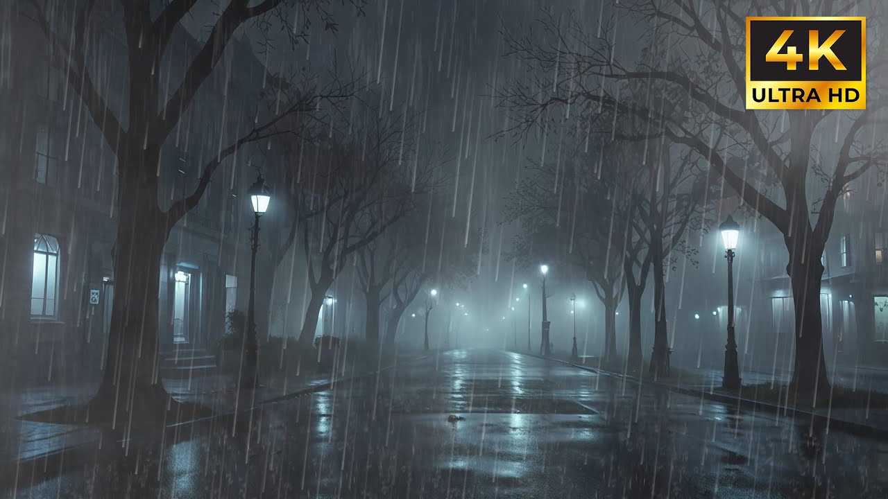 Peaceful Rain Noise for Deep Sleep, Stress Relief and Focus in a Gentle ...