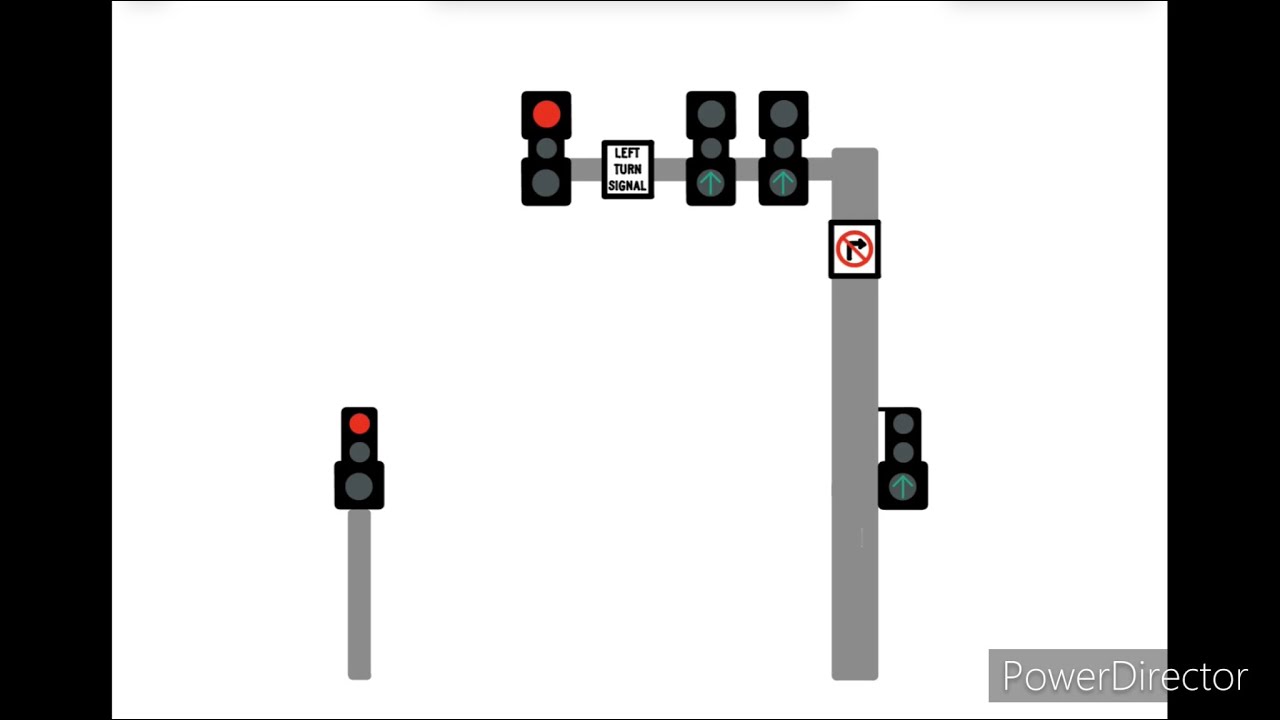 8-8-12 & 12-8-12 Thru-Only & Protected Left Turn Animation - YouTube