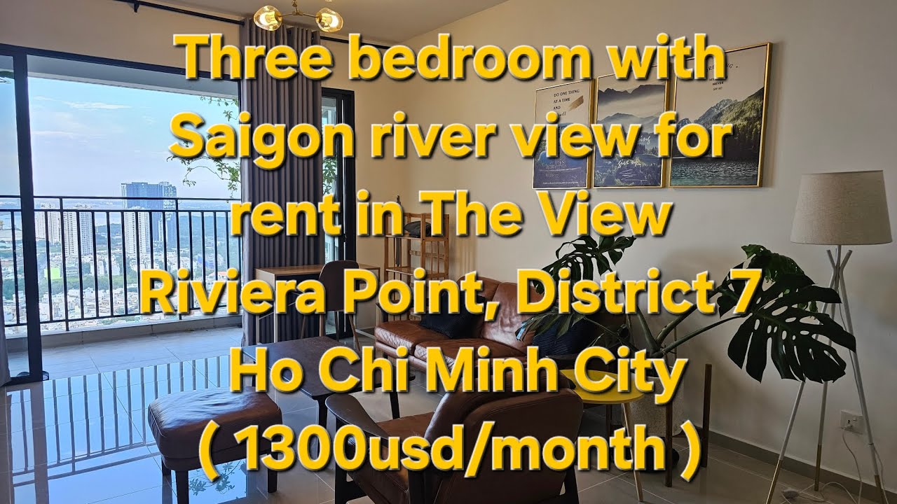 Three bedrooms with Saigon river view for rent in The View Riviera ...