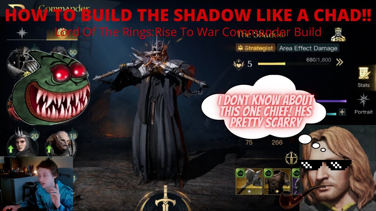 HOW TO BUILD THE SHADOW LIKE A CHAD!! Lord Of The Rings:Rise To War ...