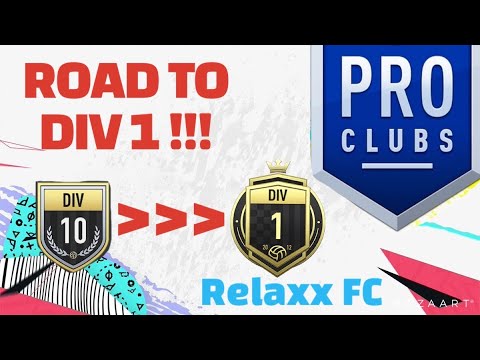 FIFA 20 Road to Division 1 (Pro clubs) - YouTube