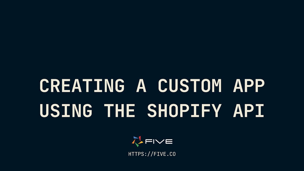 How To Create A Custom App Using The Shopify Api Low Code For Real 0577