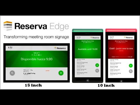 Tampilan Onelan Reserva Edge Room Booking Monitor - YouTube