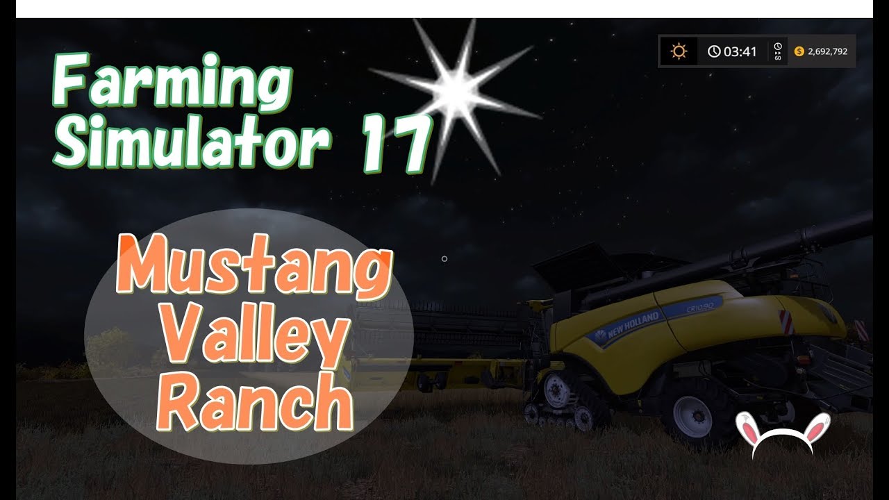 Farming Simulator 17 (PS4) Mustang Valley Ranch Ep.3 土地購入したよー！！の巻 - YouTube