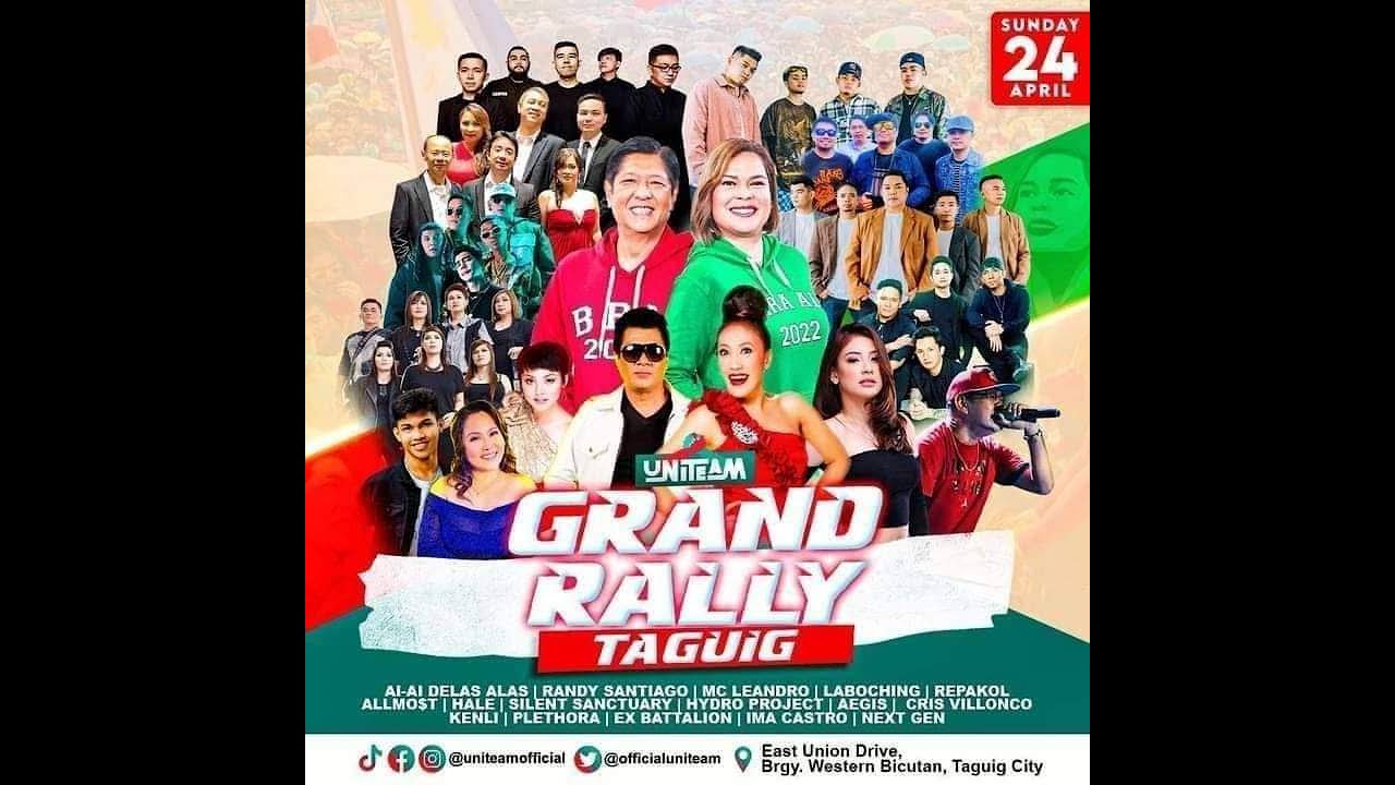 Grand Rally BbmSara in Taguig Part 1 - YouTube