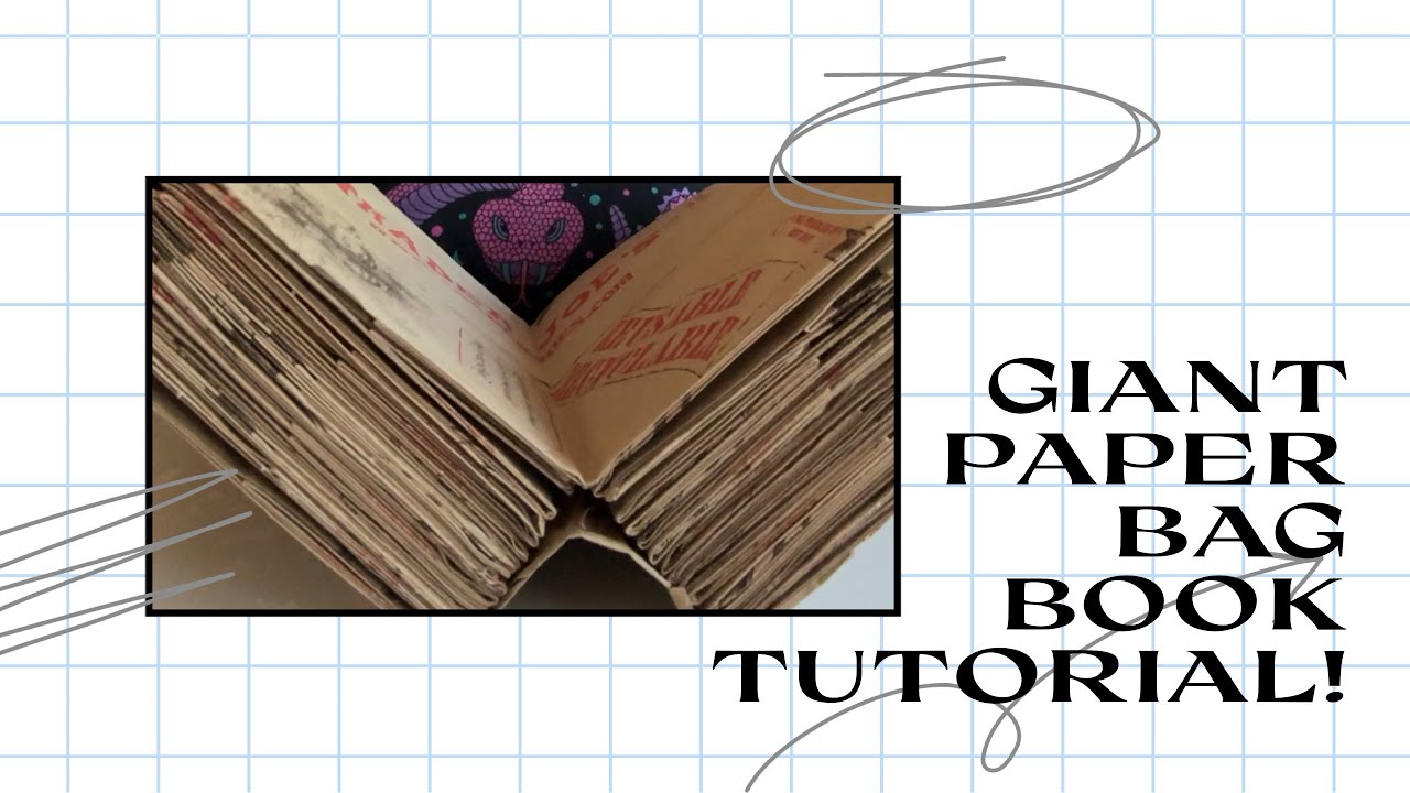 GIANT Paper Bag Book Tutorial! - YouTube