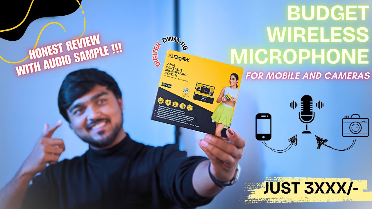 Best Wireless Mic Under 4000 | Digitek DWM-116 🔥 | Cheap Price Mic for ...