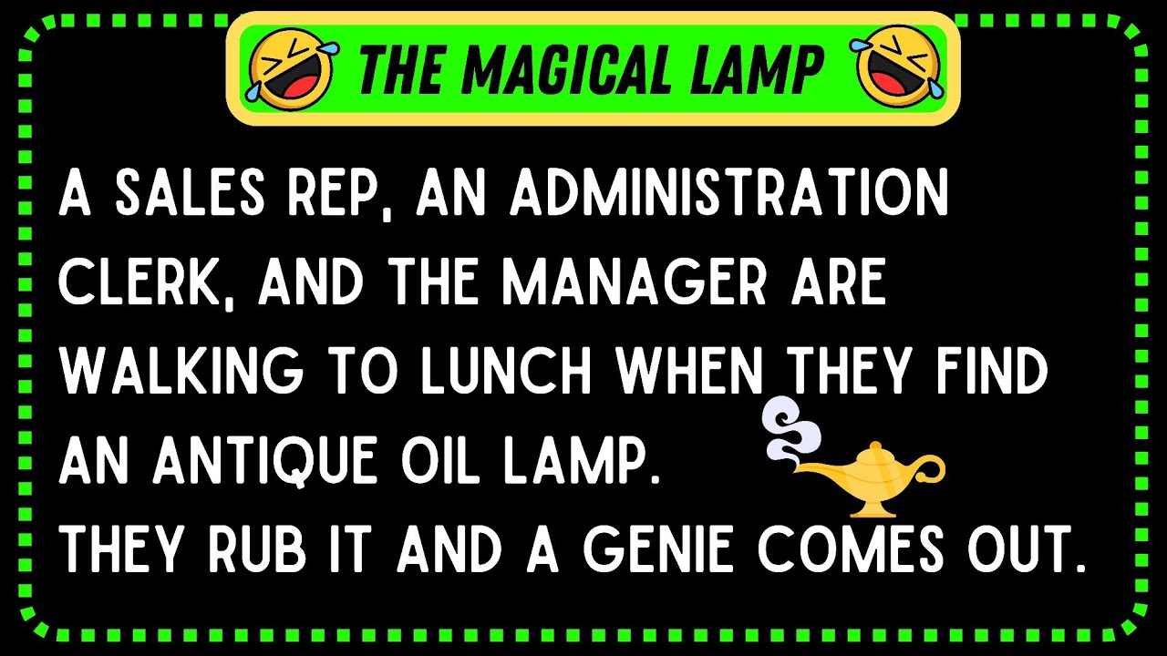 The Magical Lamp | jokes of the day | daily funny joke #jokes #dadjokes ...