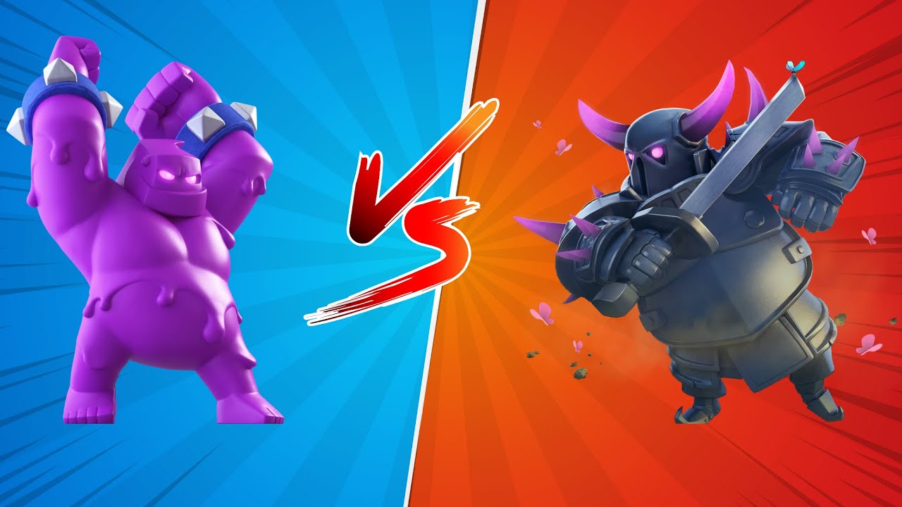 ELIXIR GOLEM 🆚 PEKKA - YouTube