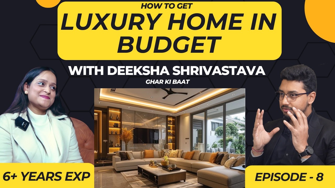 Get Luxury Home in budget with simple steps. Learn with Deeksha Shrivastav from @Thesquareestate ...