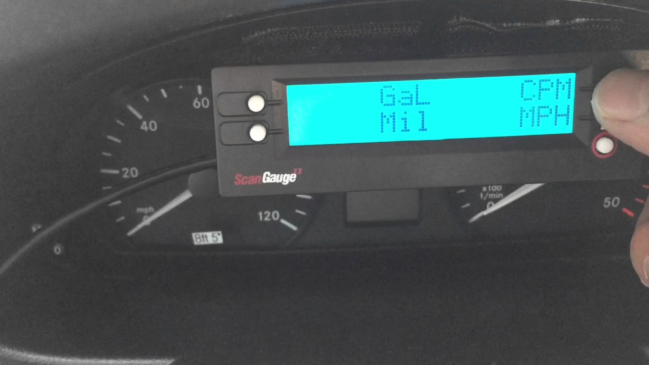 Sprinter Van mpg diagnostic ScanGuage 2 - YouTube