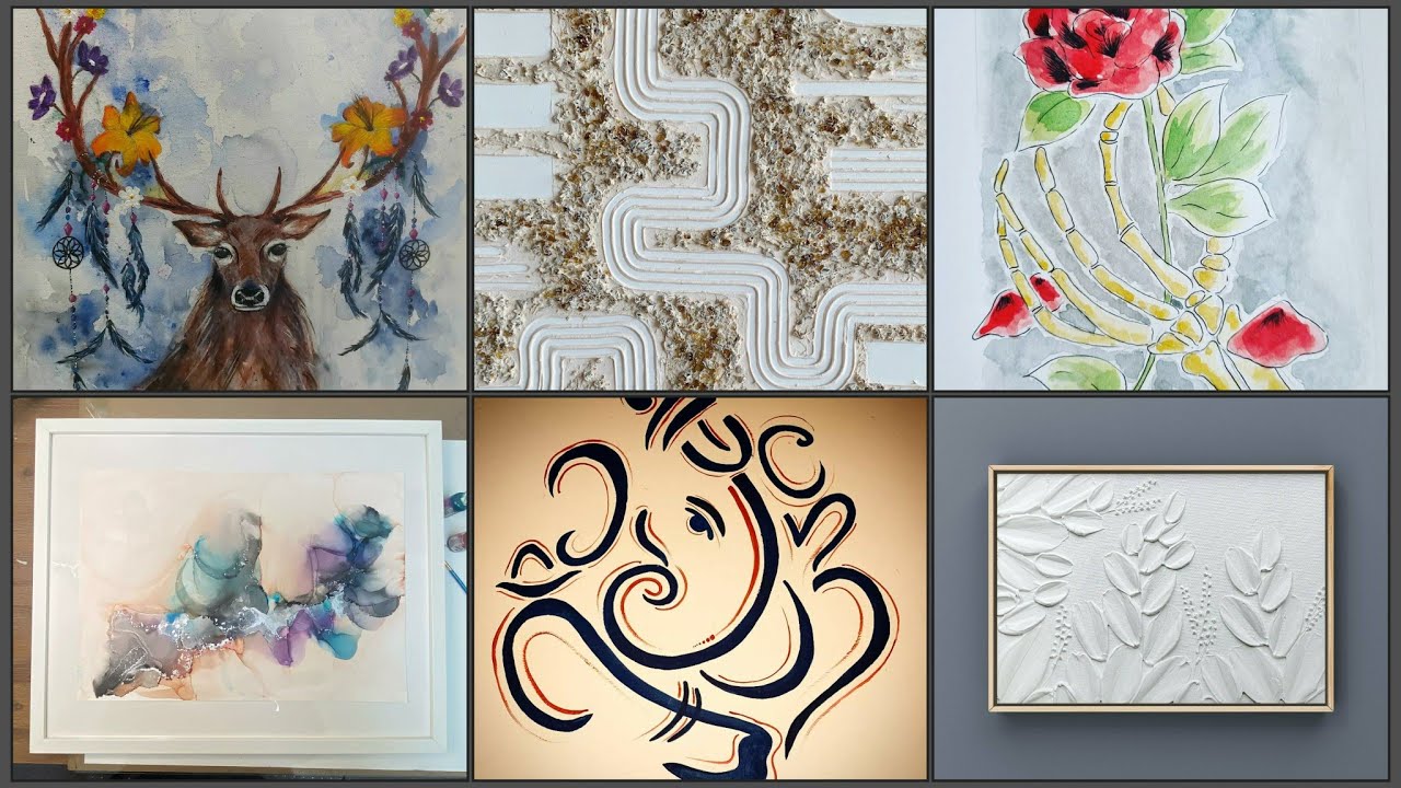 Most Attractive & Simple Wall Art Decor Designs & Ideas - YouTube