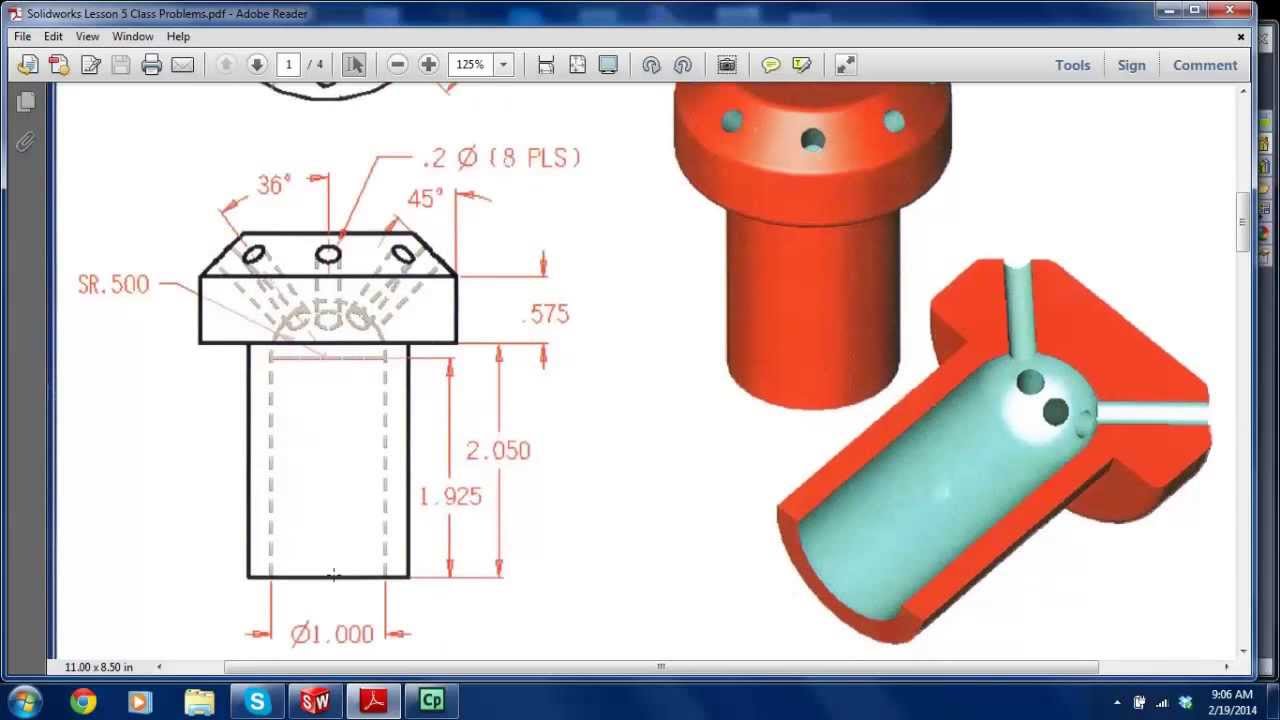 Solidworks Tutorial 5 Advanced Parts - YouTube