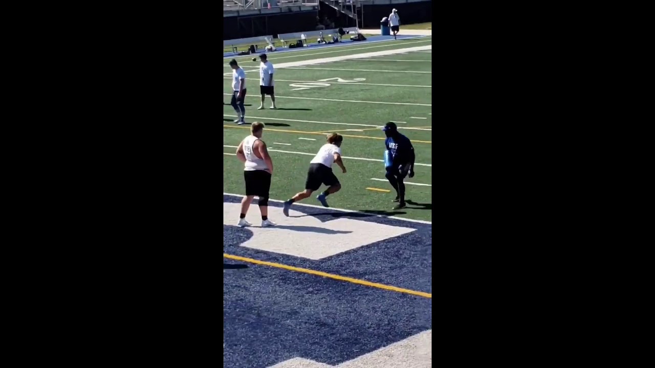 USF Football Camp 7/17/20 Jack Sandberg - YouTube