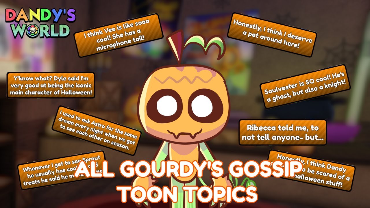 ALL GROUDY'S GOSSIP TOON TOPICS CONVERSATION | Dandy's World 🌈🎃 - YouTube