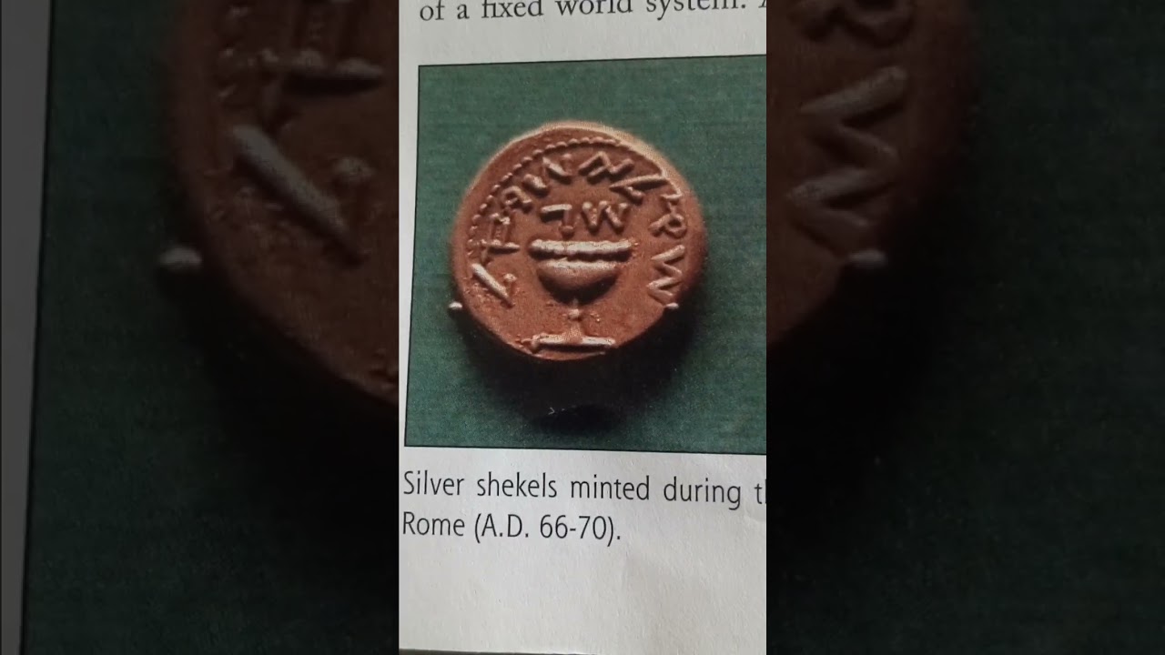 Silver Shekels minted during the first Jewish revolt against Rome(A.D ...