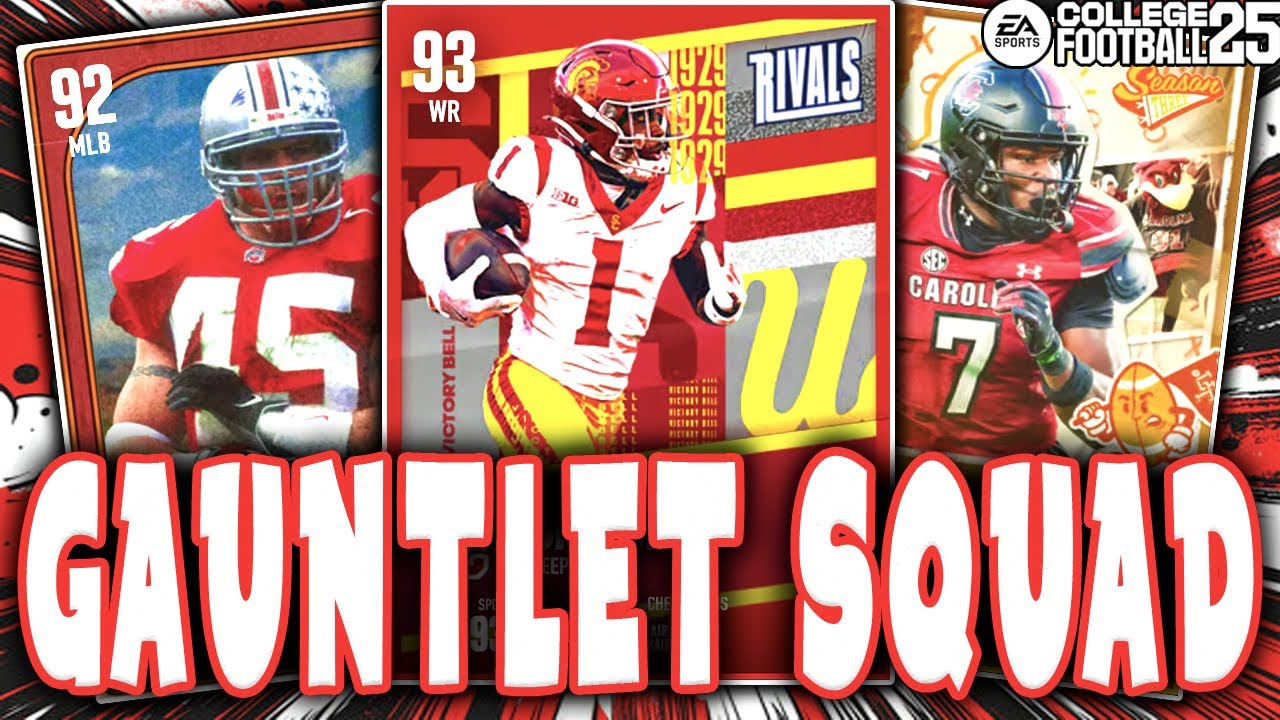 MY SQUAD FOR WEEK 19 OF CHAMPS & GAUNTLET IN COLLEGE FOOTBALL 25 ...