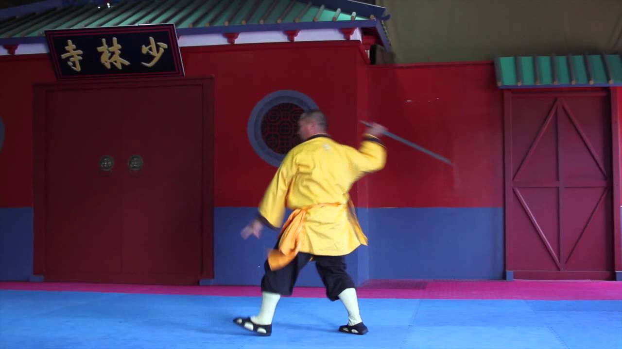 Shaolin straight sword part 2 -Shaolin KungFu System Advance - YouTube