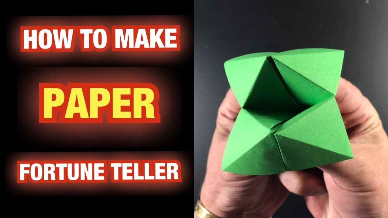 How to Make a Paper Fortune Teller | Easy Origami | Just 12 Folds - YouTube