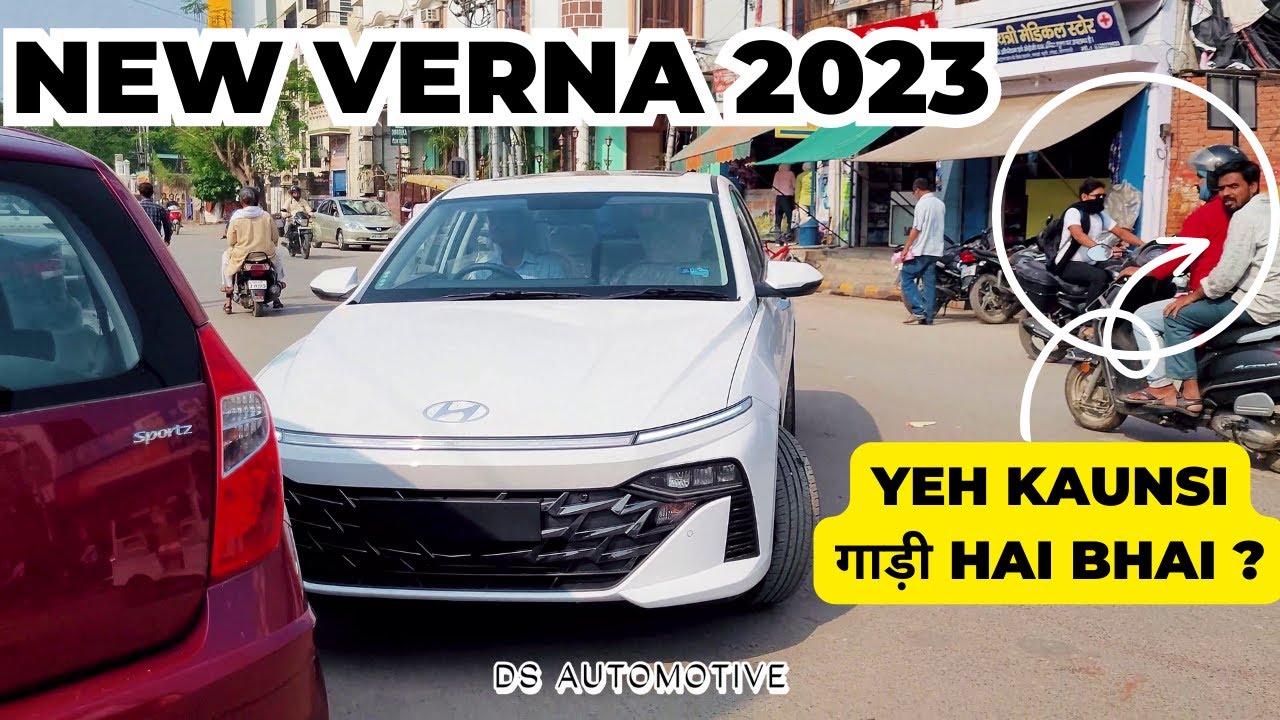 ALL NEW HYUNDAI VERNA -WHITE TOP MODEL SPOTTED ON ROAD ! #hyundai # ...