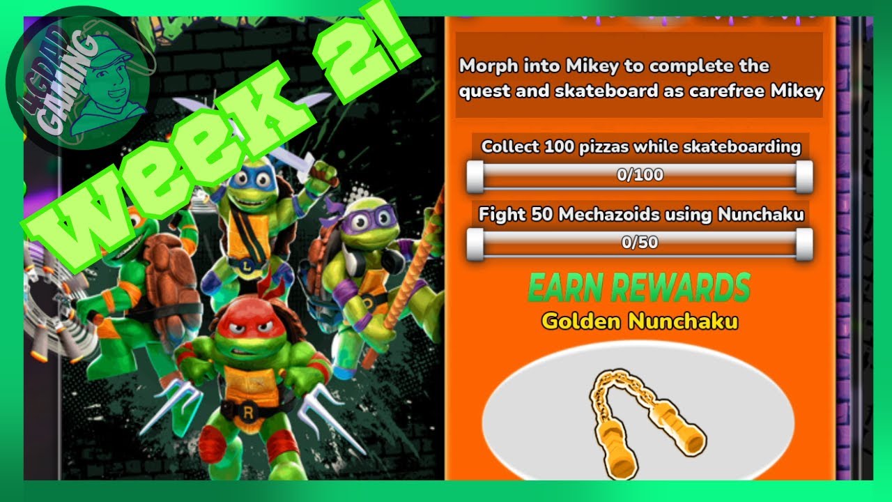 Weekly Quests Mikey! Golden Nunchuks! | TMNT Battle Tycoon Roblox - YouTube
