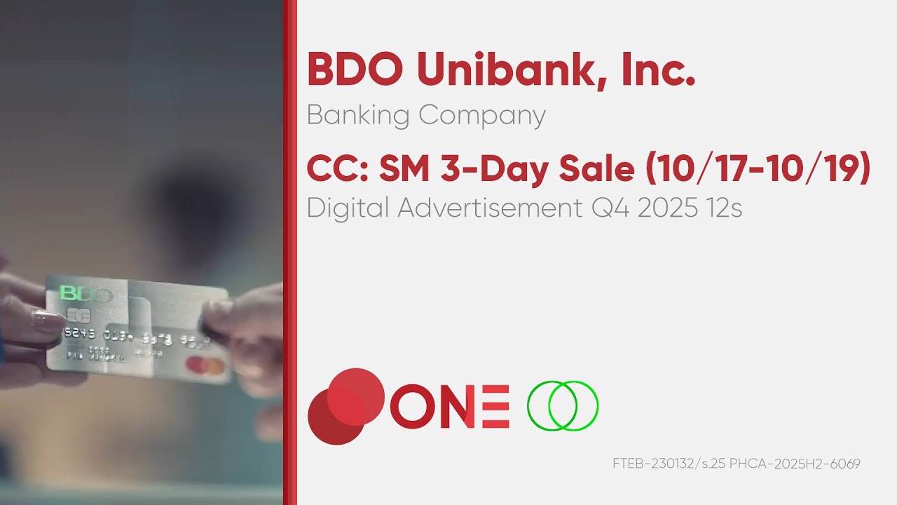BDO SM 3-Day Sale (October 17 to 19, 2025) Digital Ad Q3 2025 12s ...