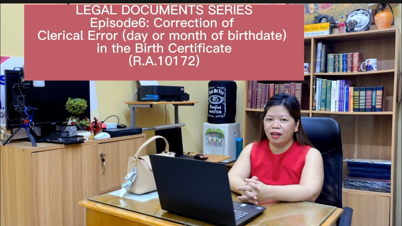 Episode6: Correction of Clerical Errors ( day or month of birthdate) in ...