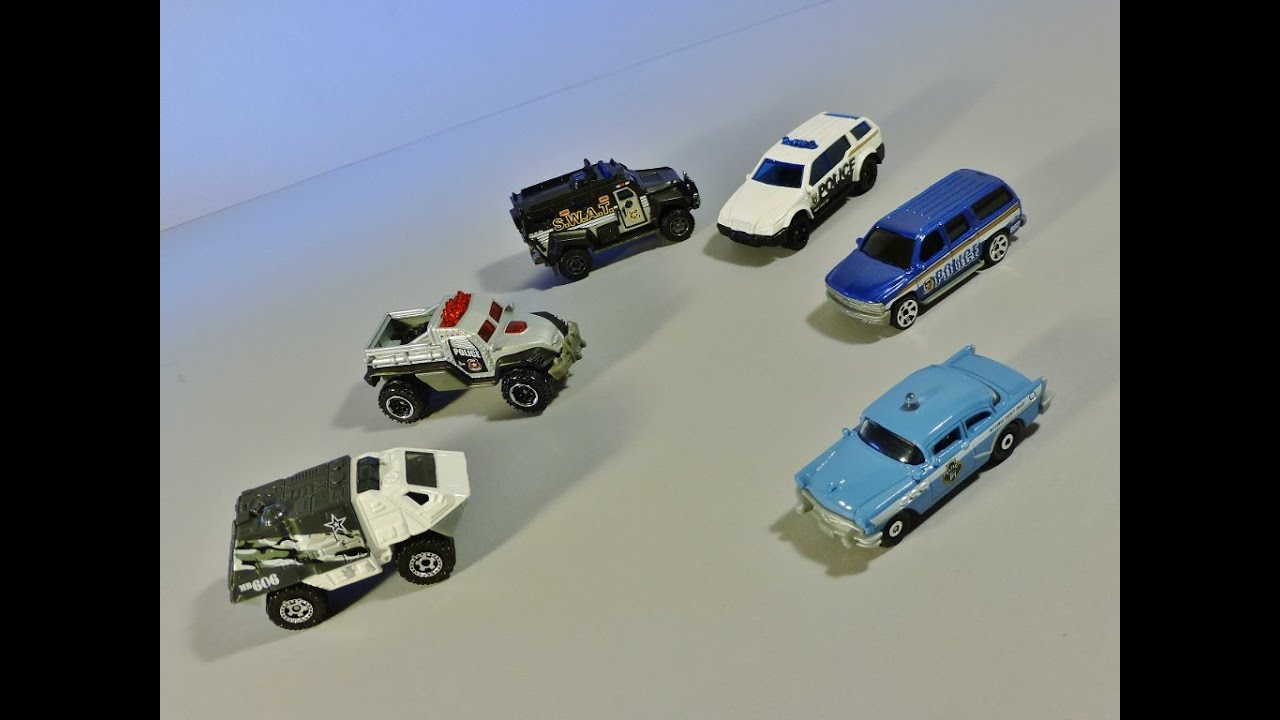 Matchbox Crime Squad 5-pack & Armored Recon Vehicle - YouTube
