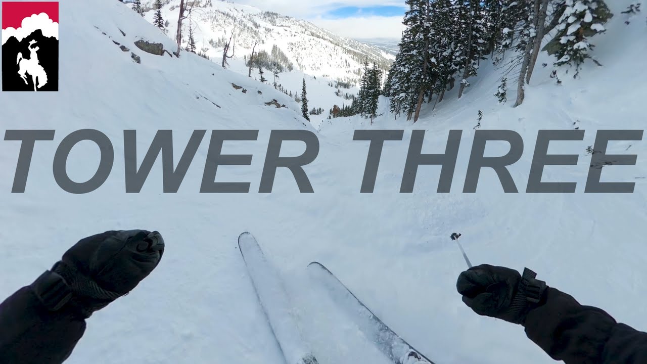 skiing TOWER THREE CHUTE at JACKSON HOLE! - YouTube