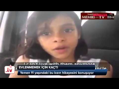 Evlenmemek İçin Evden Kaçan 11 Yaşındaki Yemenli Kız