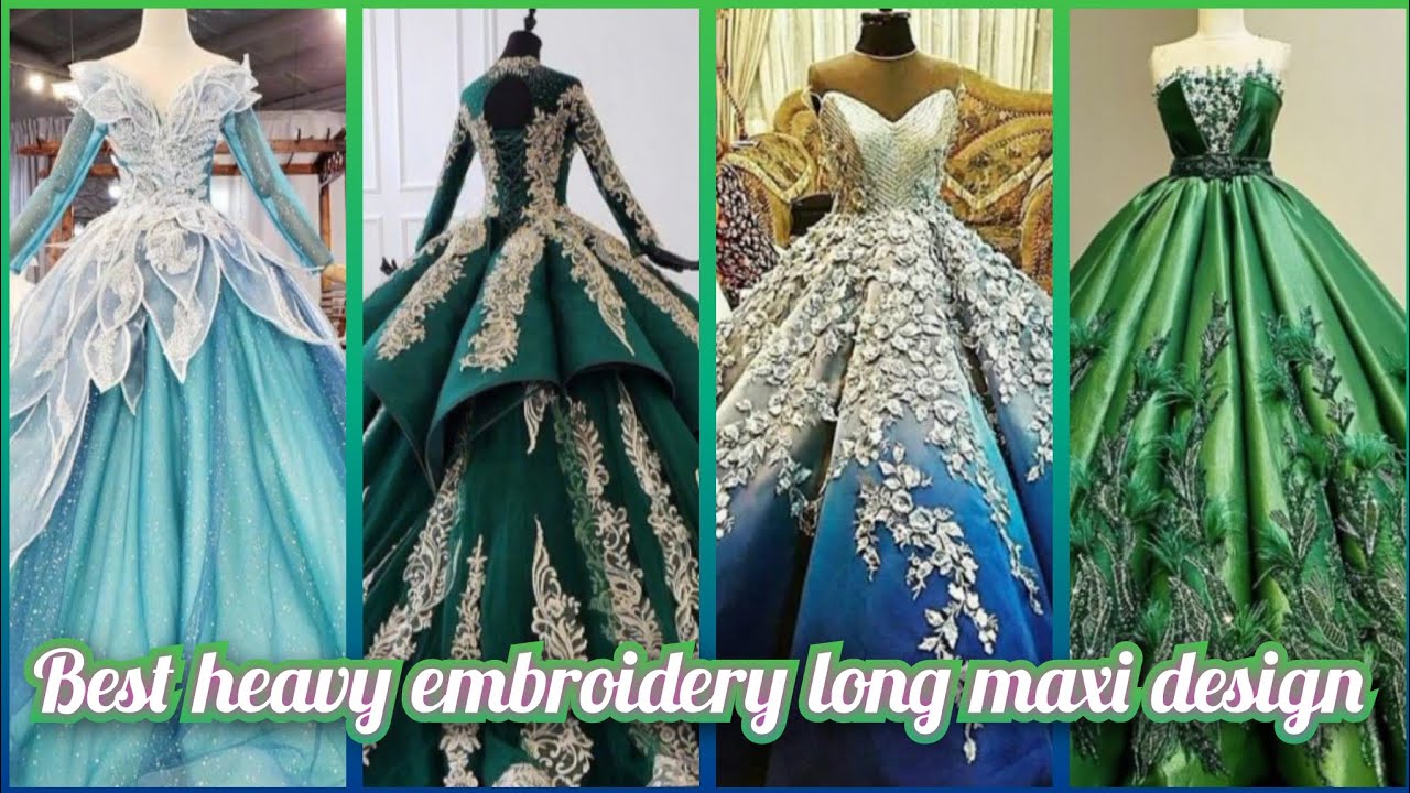 best heavy embroidery 2024 new looking dresses design ideas_Amezing ...