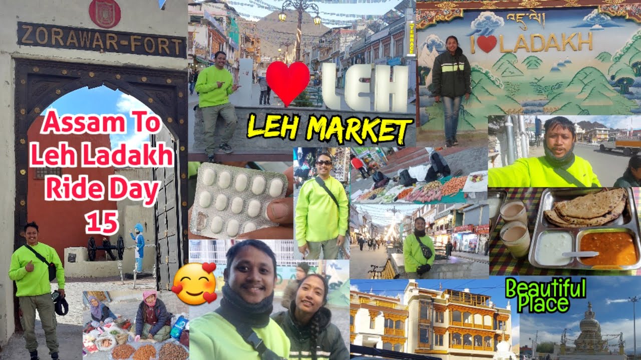 Assam To Leh Ladakh Scooty Ride Day 15 | Leh City Vlogs | Leh Market | Pranjal Mohan Vlogs ...