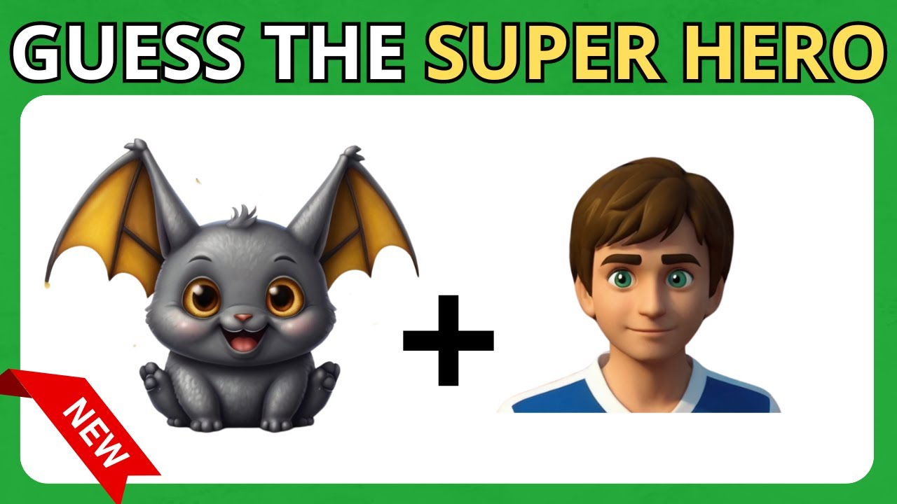 Guess the Super hero by Emoji 🦸‍♂️| Super Hero Quiz| Easy, Medium, Hard ...