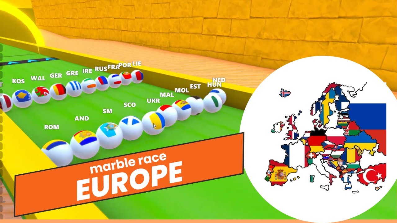 Marble Race - Top 20 European Countries (Round 22, Wildcard, ASMR) | 22 ...
