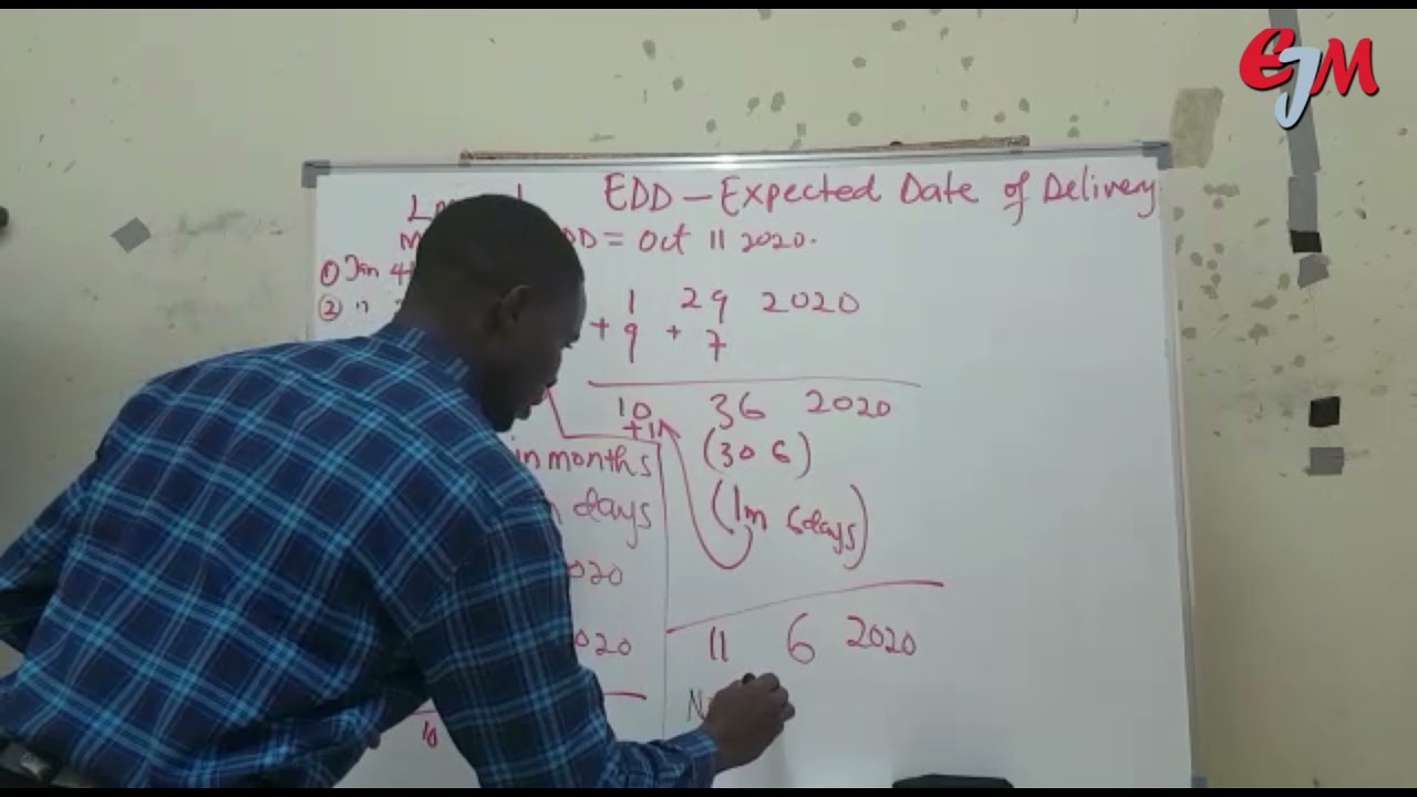 How To Calculate Expected Date Of Delivery EDD YouTube How To Calculate Expected Date Of Delivery EDD YouTube