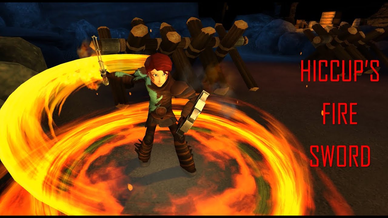 HICCUP'S FIRE SWORD IN DRAGON TACTICS!-School of Dragons LOKI FEST ...