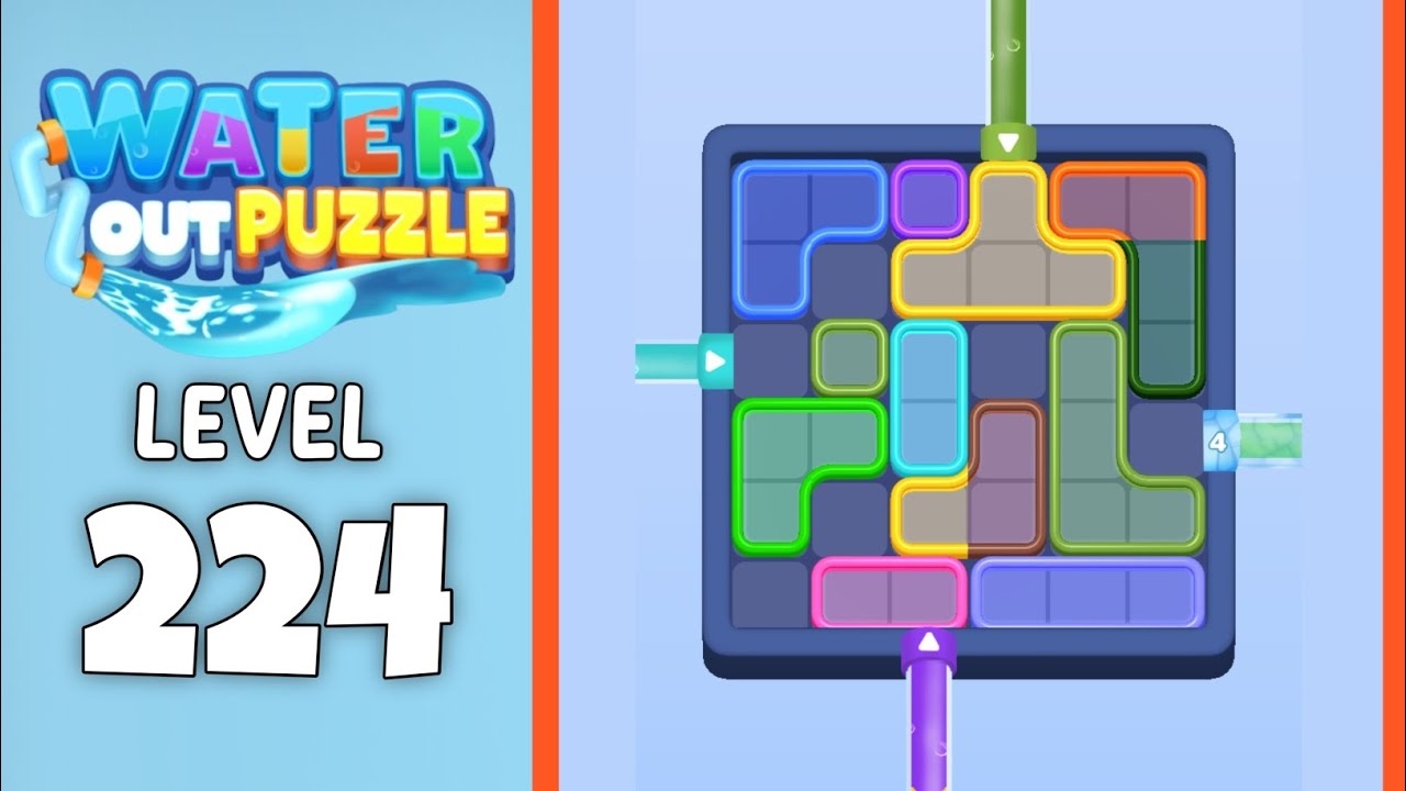 Water Out Puzzle level 224 solution - YouTube