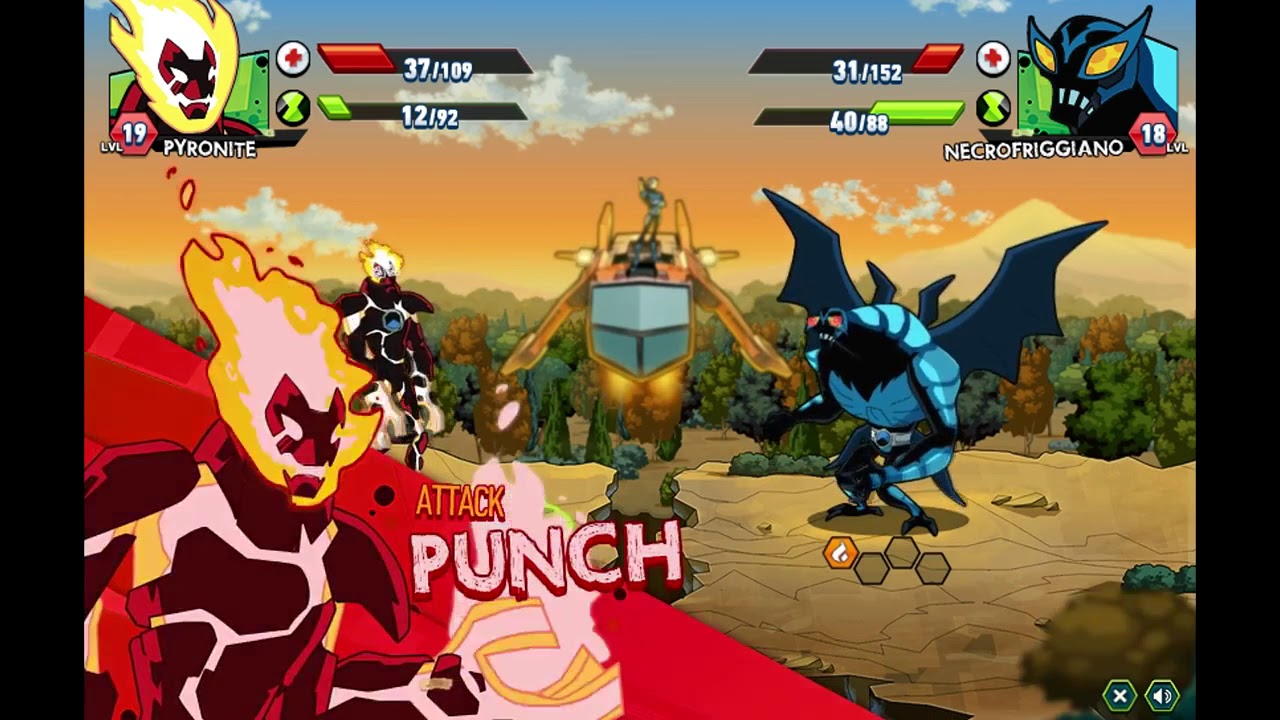 Ben 10 omniverse game - galactic champions tetramand vs conductoid ...