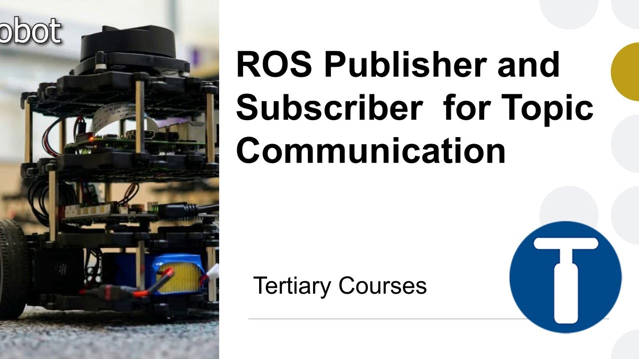 ROS Publisher and Subscriber for Topic Communication - YouTube