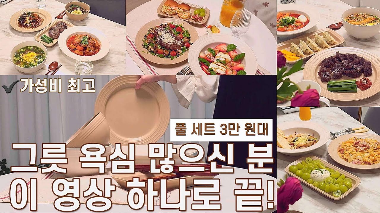 ️ 가성비 갑 비주얼 칭찬 만발하는 주방 극찬템 최강의 가성비 자랑하는 고급 도자기 식기 세트 설 전 미리 준비하세요