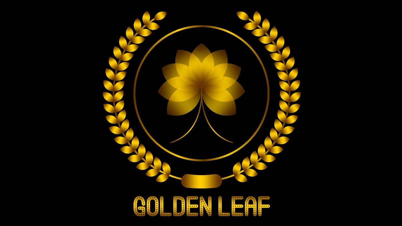 GOLDEN LEAF DESIGN IN COREL DRAW X7 - YouTube
