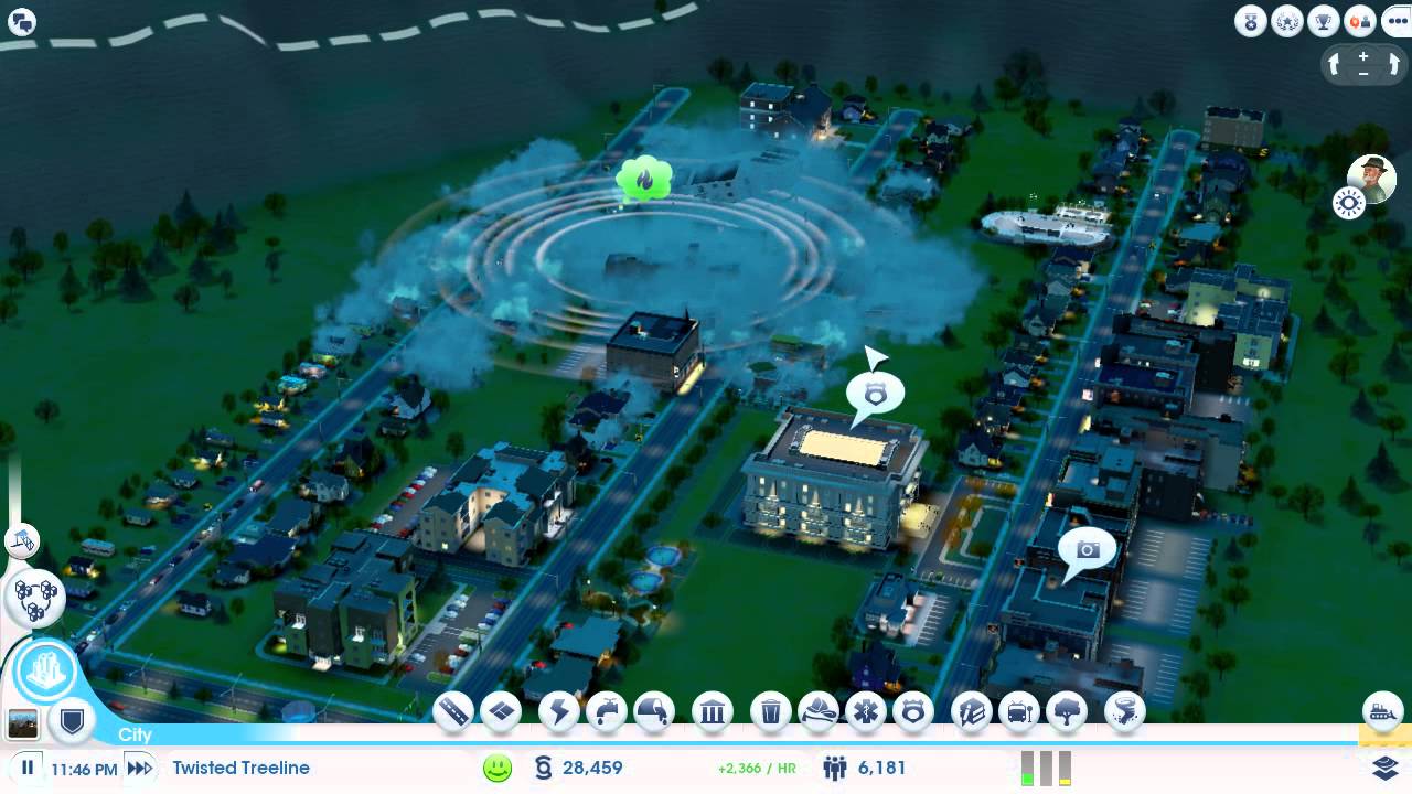 SimCity: Earthquake Destroys My City! - YouTube