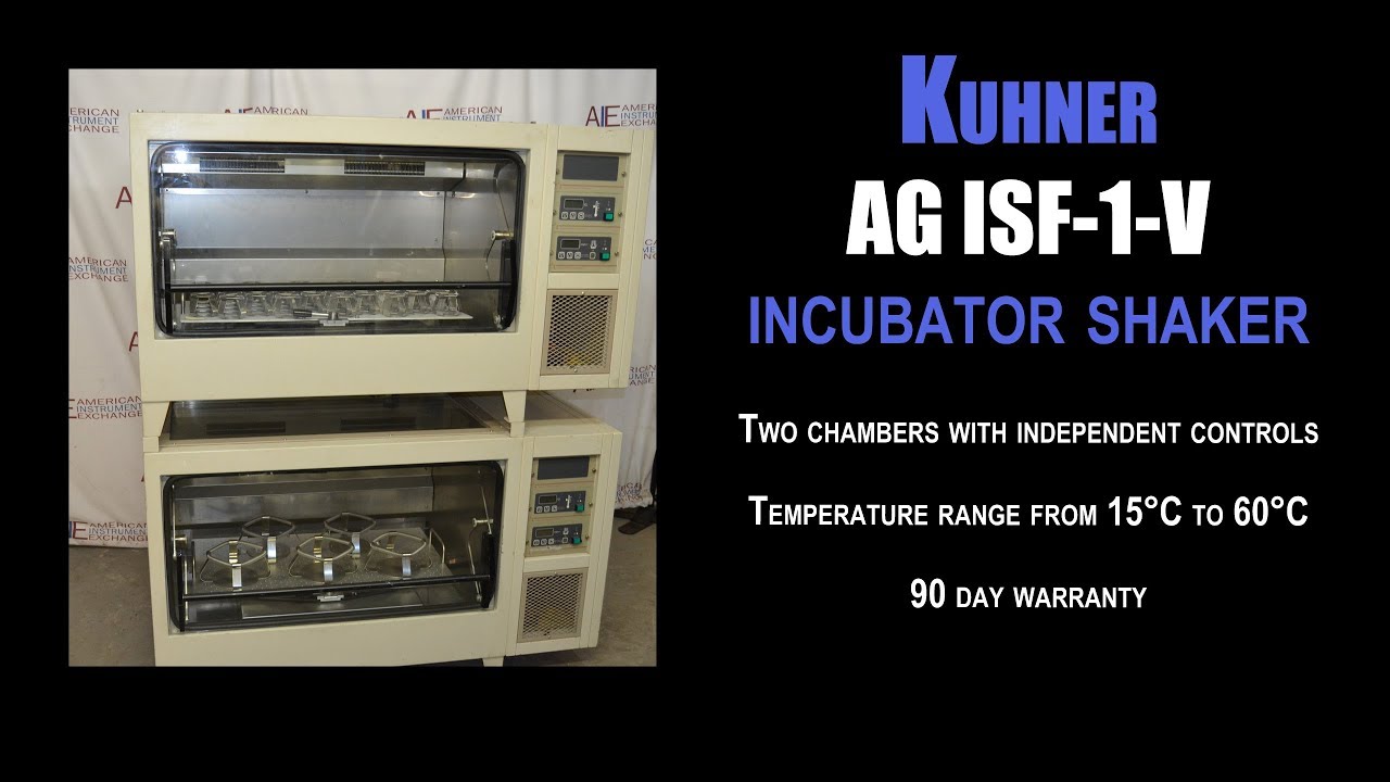 Kuhner AG ISF-1-V incubator shaker (4814E SHAKER) - YouTube