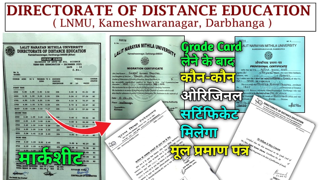 dde lnmu certificate | dde lnmu certificate online apply | ddelnmu ...