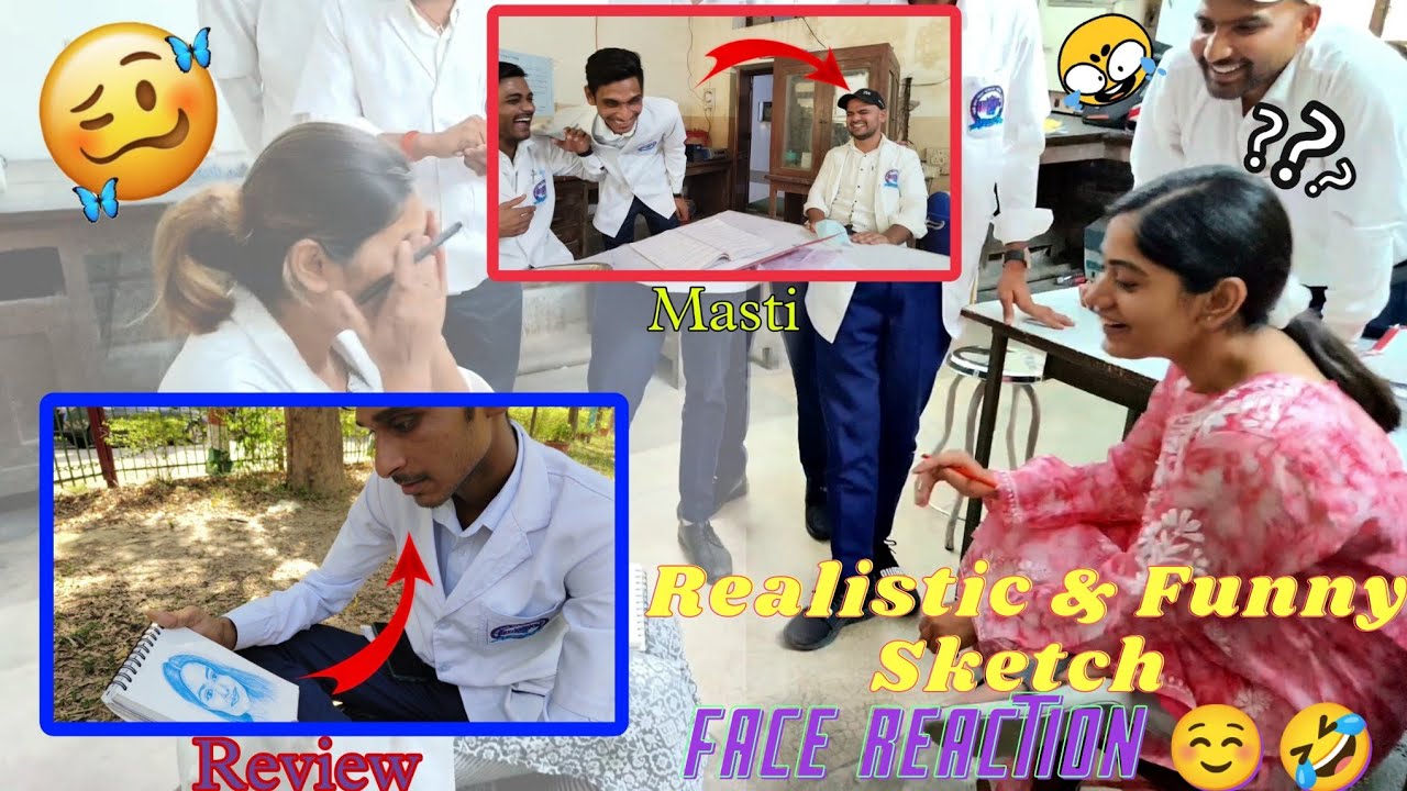 Chalo Funny Portrait Bana Ke Face Reaction Dekhte Hai 🤣🤣 // Mln medical ...