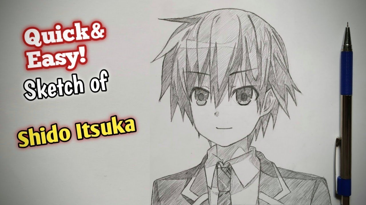 How to draw Shido Itsuka | Step by step tutorial | Date A Live - YouTube